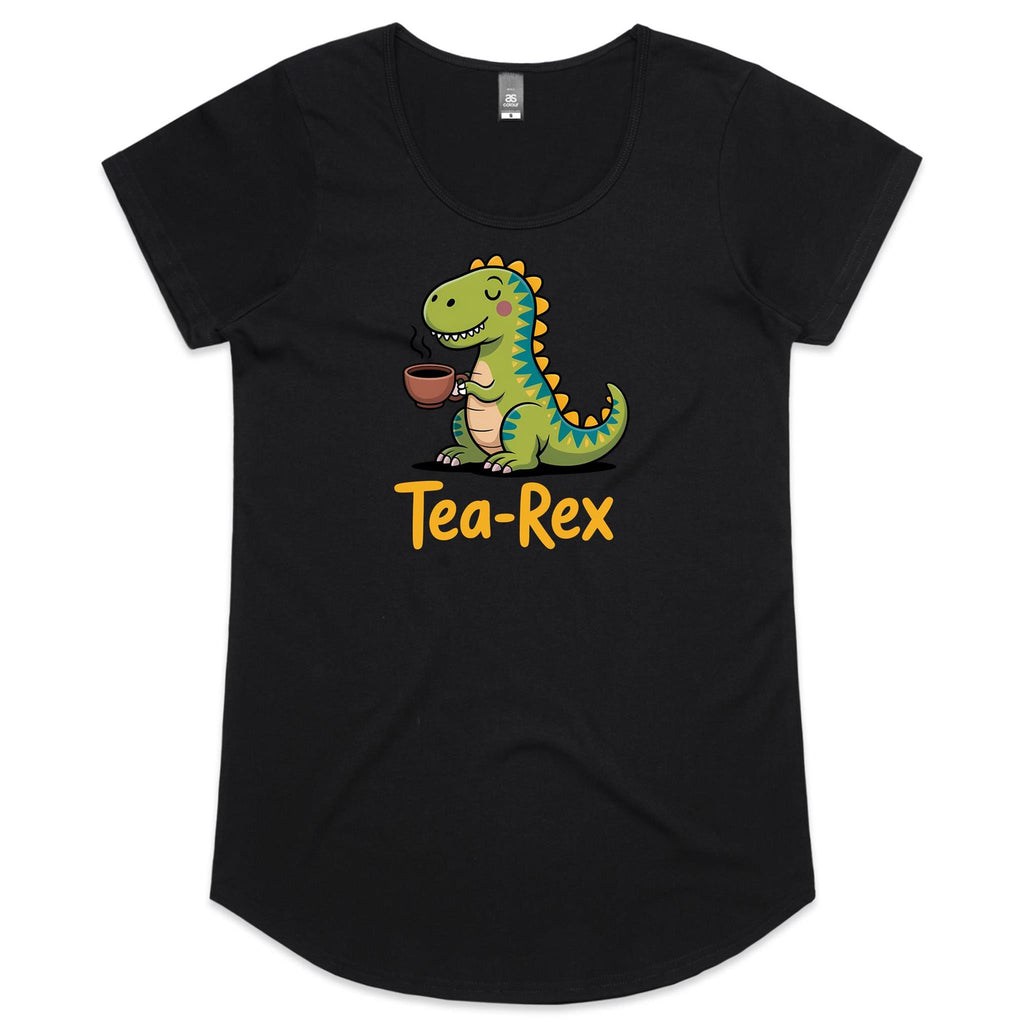 Tea-Rex - Womens Scoop Neck T-Shirt – Infinitee Designs